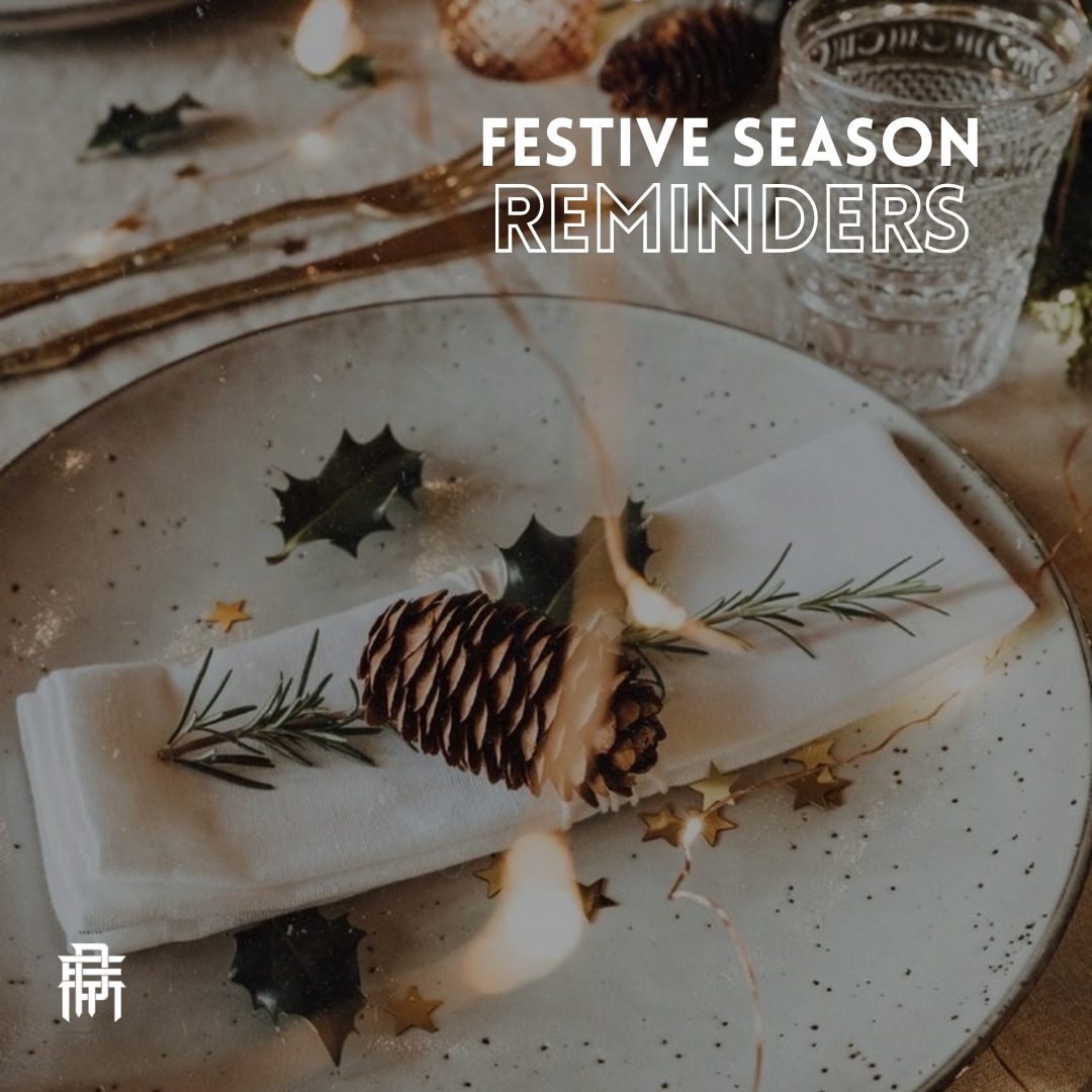 Reminders for the Festive Season — Evolve Performance Method