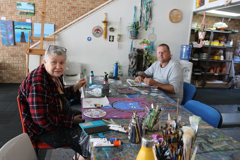Filling the creative void: Studio provides art classes for people with ...