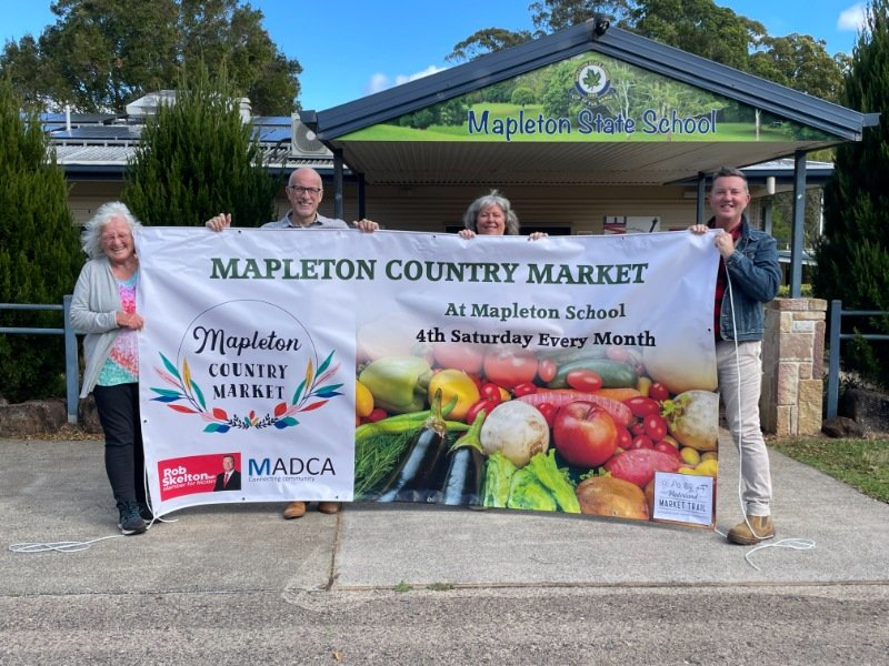 New Mapleton Country Market takes shape in school carpark — The ...
