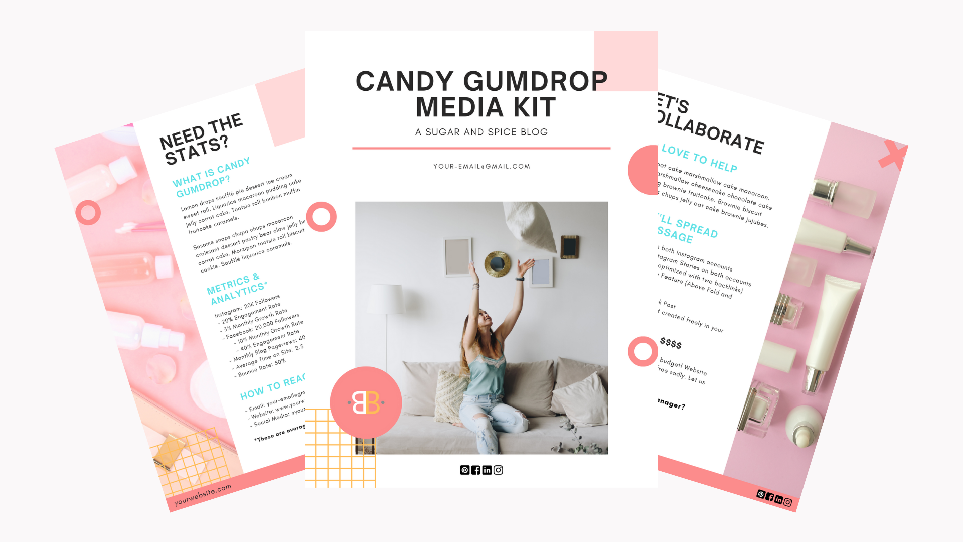 Candy Gumdrop Template