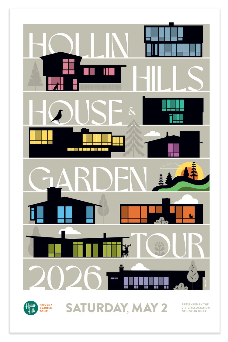 Poster / Swag — Hollin Hills House + Garden Tour
