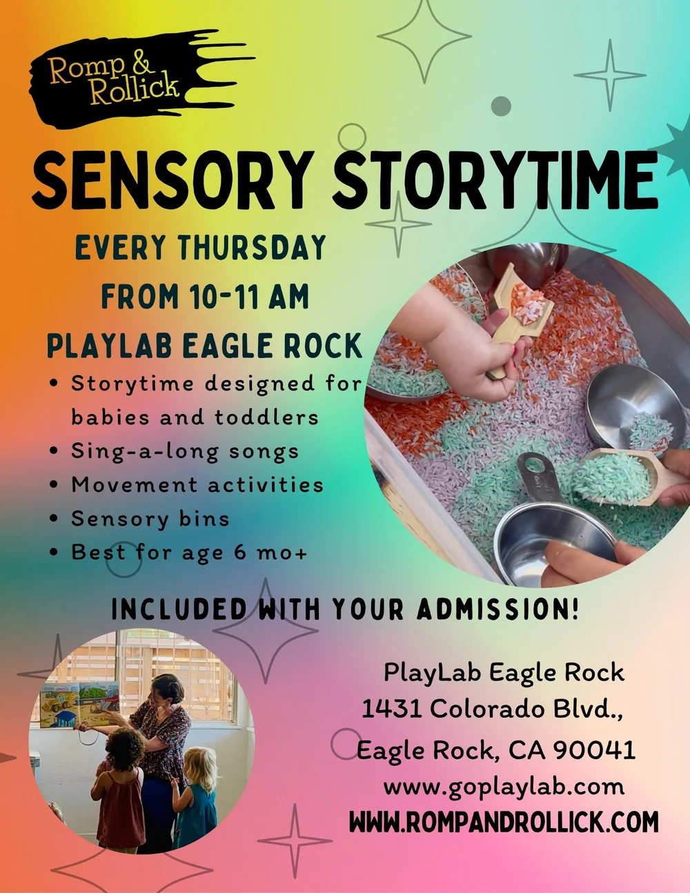 Sensory Play Class for Toddlers and Kids, at Eagle Rock Thursday ...