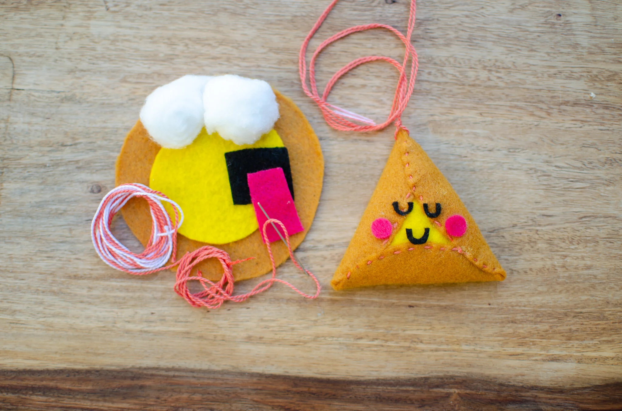 DIY: Puffy Hamantaschen necklace — Our Happy Tribe