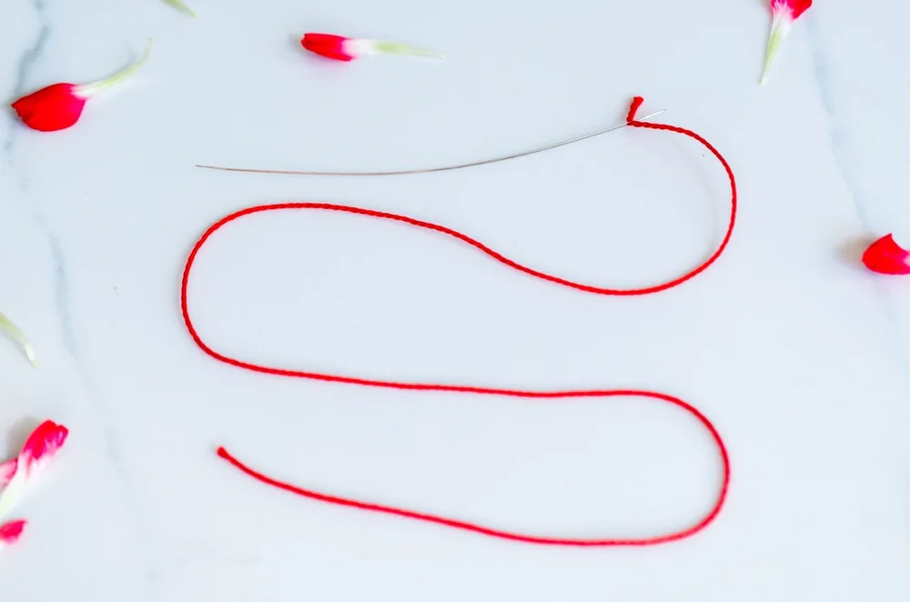 DIY: Red thread bracelets with seed beads — Our Happy Tribe