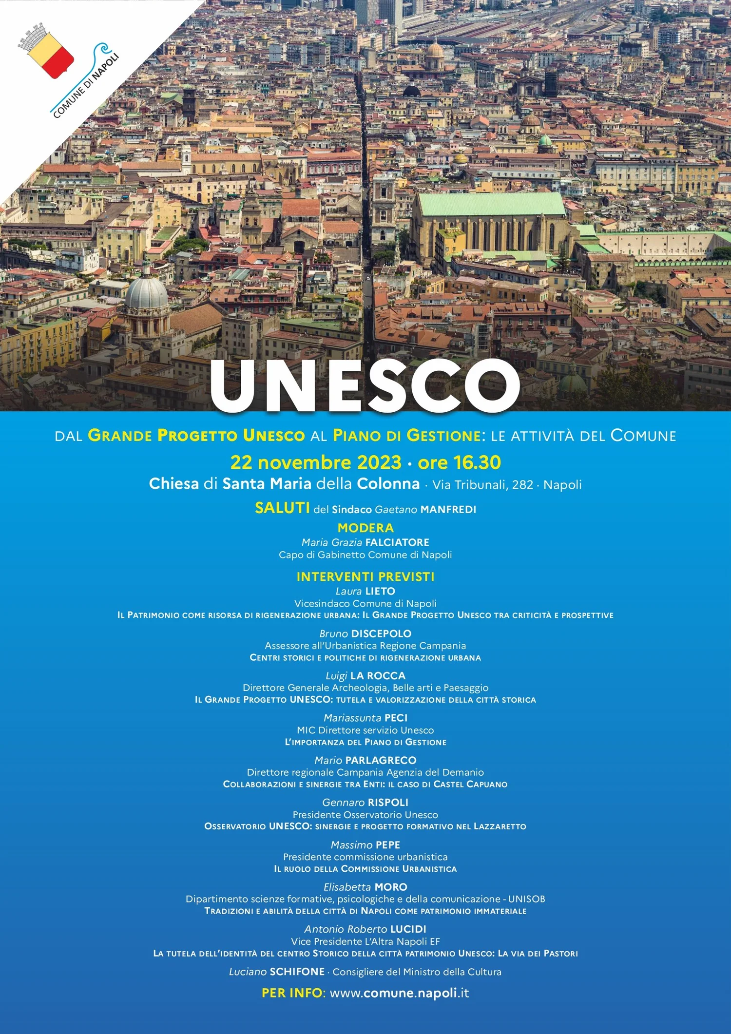 centro storico di napoli/convegno sul sito UNESCO — Regione Campania