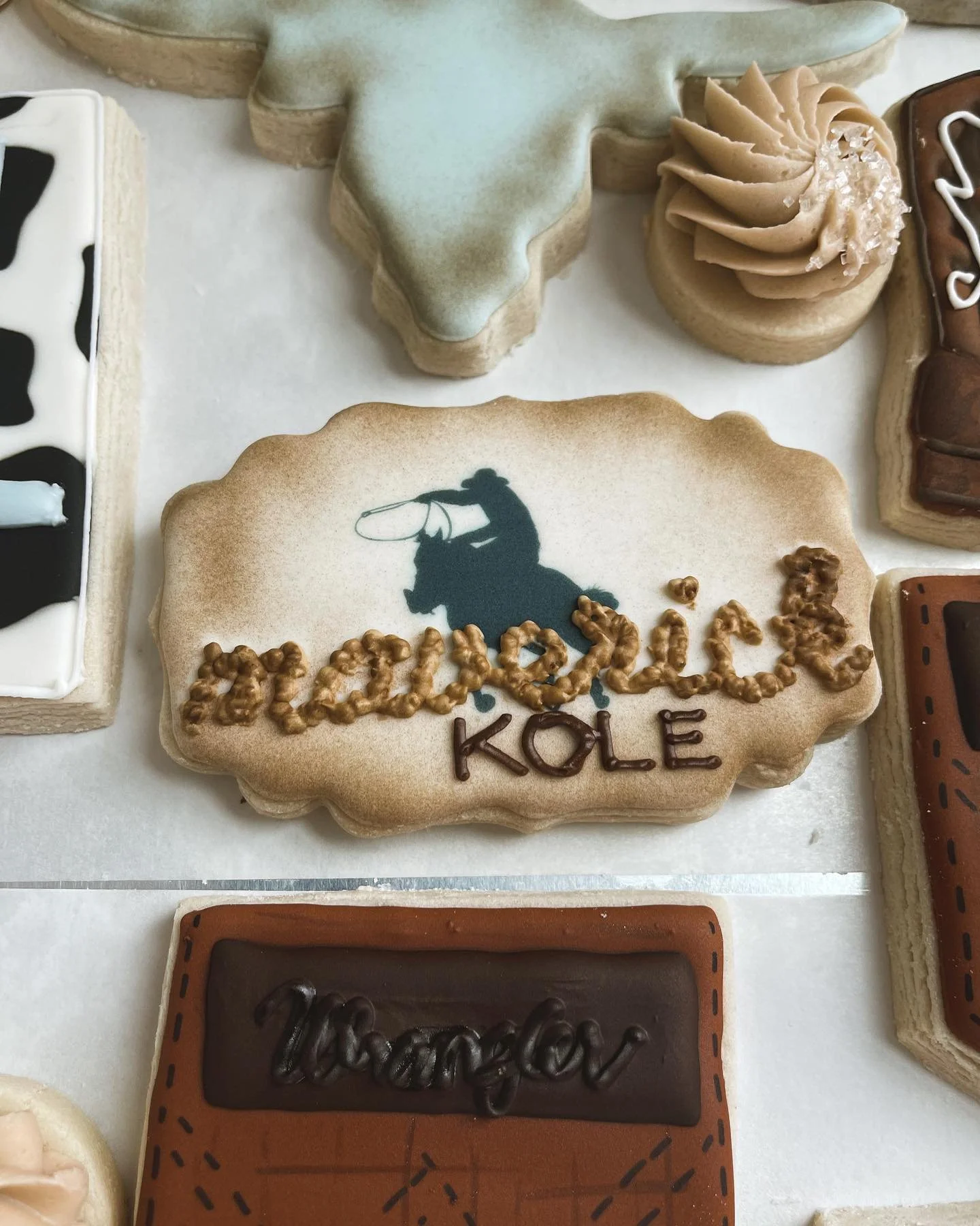 First Birthday Custom Cookies | Rodeo Theme | MH Cookie Shoppe # ...