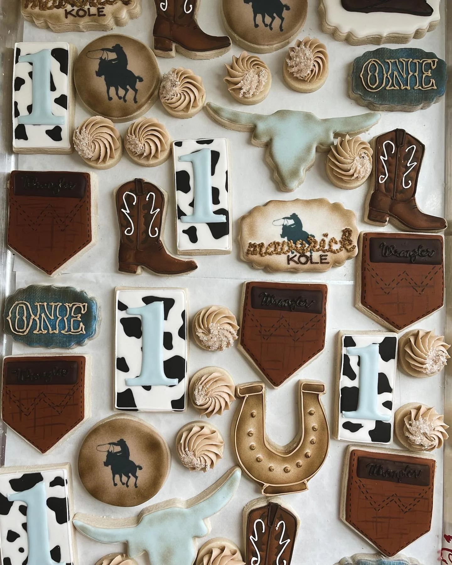 First Birthday Custom Cookies | Rodeo Theme | MH Cookie Shoppe # ...