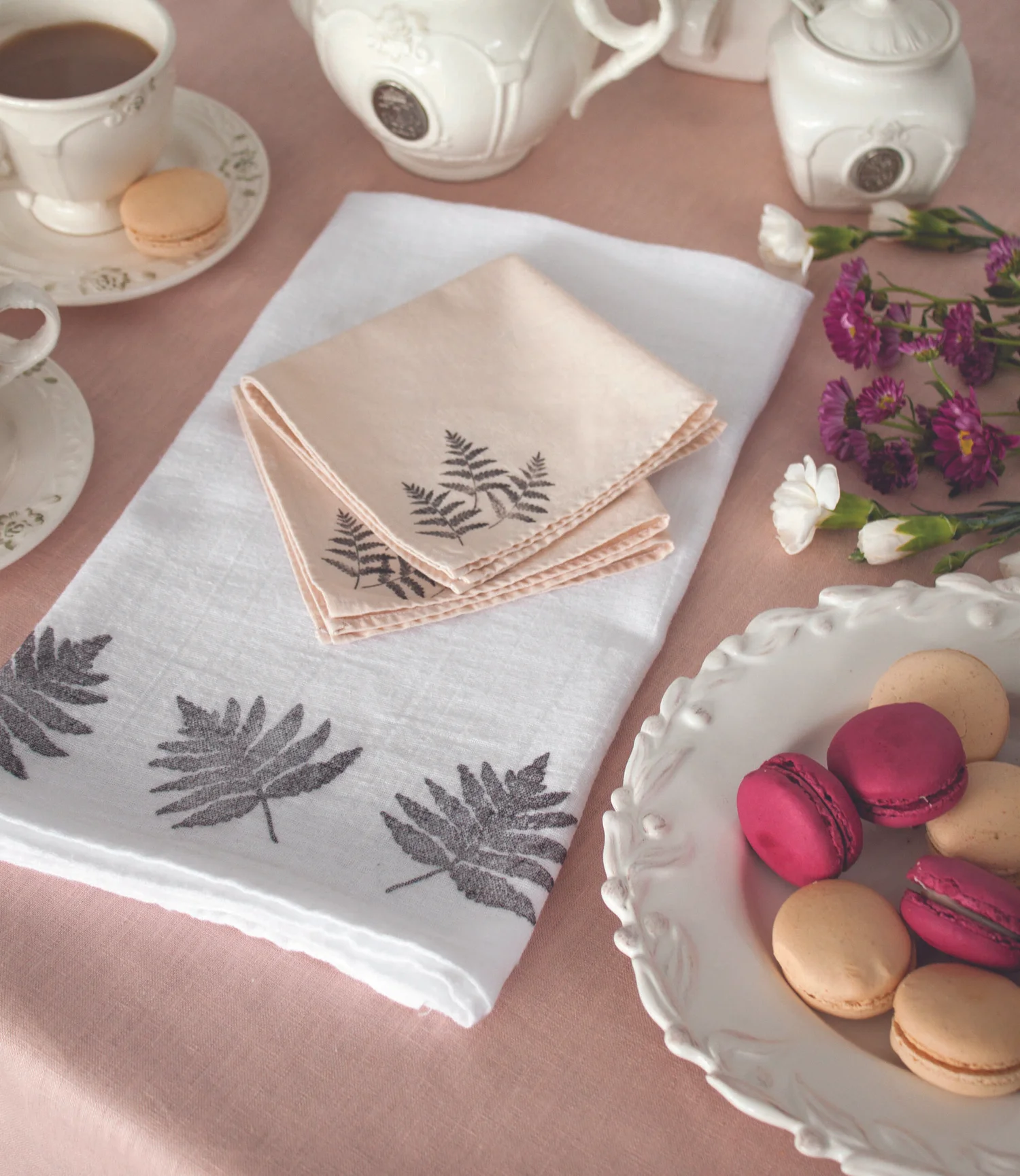 Stamped Tea Towels & Napkins — OUR HOMES Magazine – Celebrating Life at ...