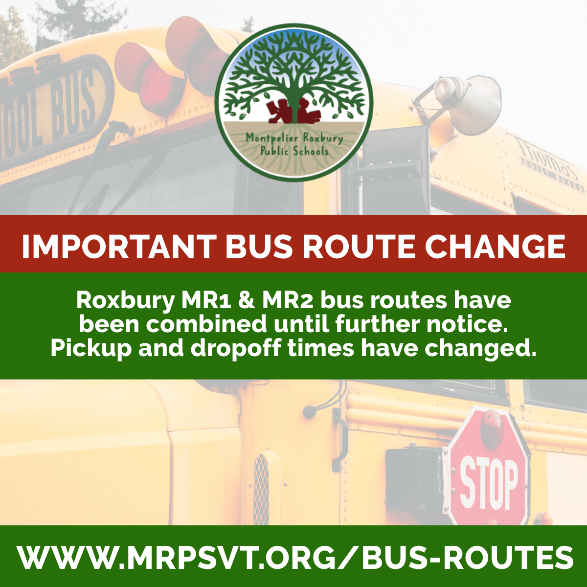 Bus Routes — Montpelier Roxbury Public Schools