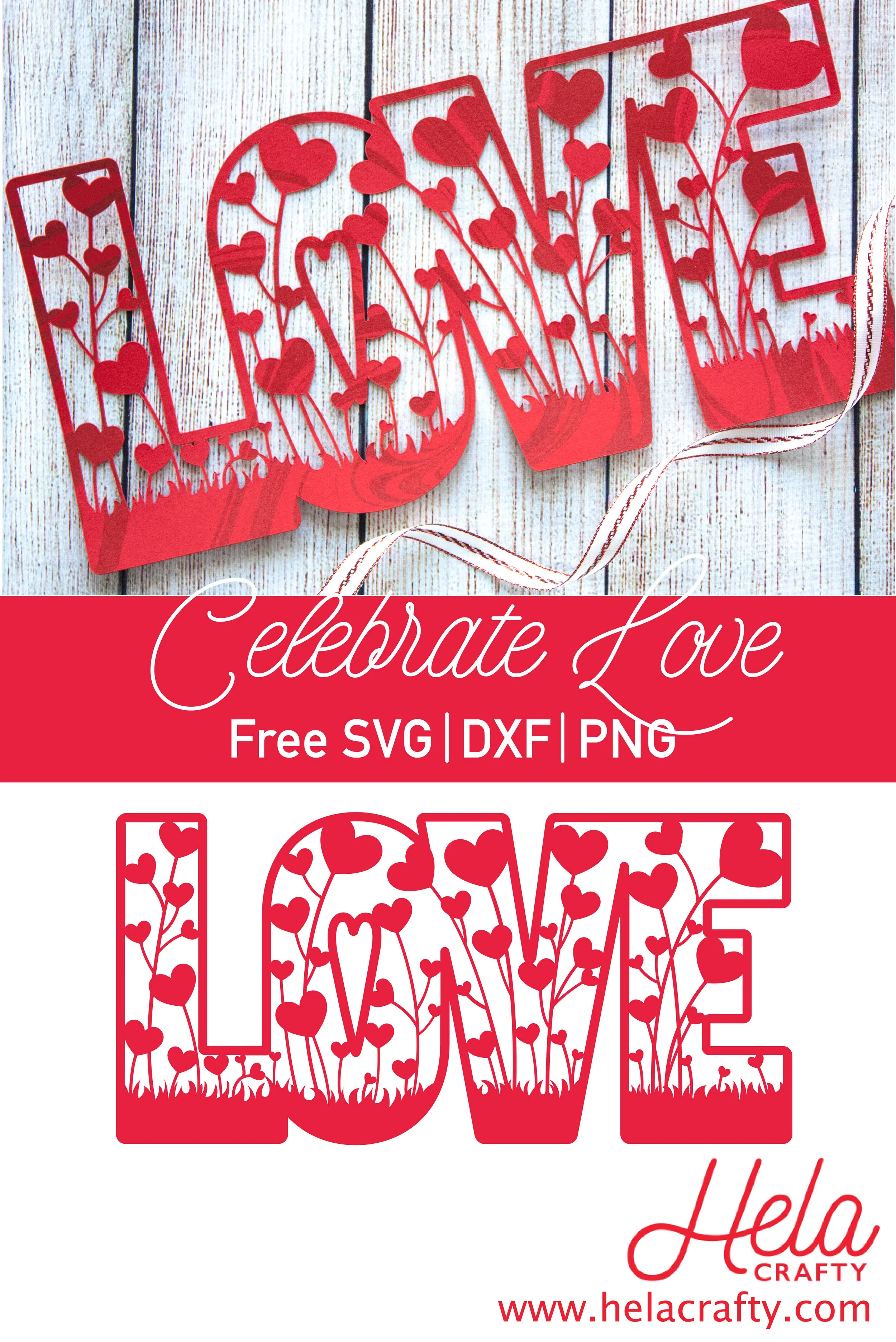 Love/Hearts-Valentine decor-Free SVG, DXF, PNG cut files for Cricut ...