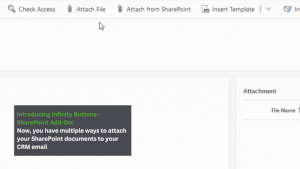 Infinity Buttons: SharePoint AddOn - Integrate SharePoint with Dynamics 365 CRM — Magnetism