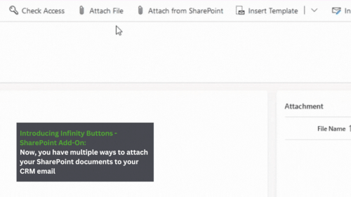 Infinity Buttons: SharePoint AddOn - Integrate SharePoint with Dynamics 365 CRM — Magnetism
