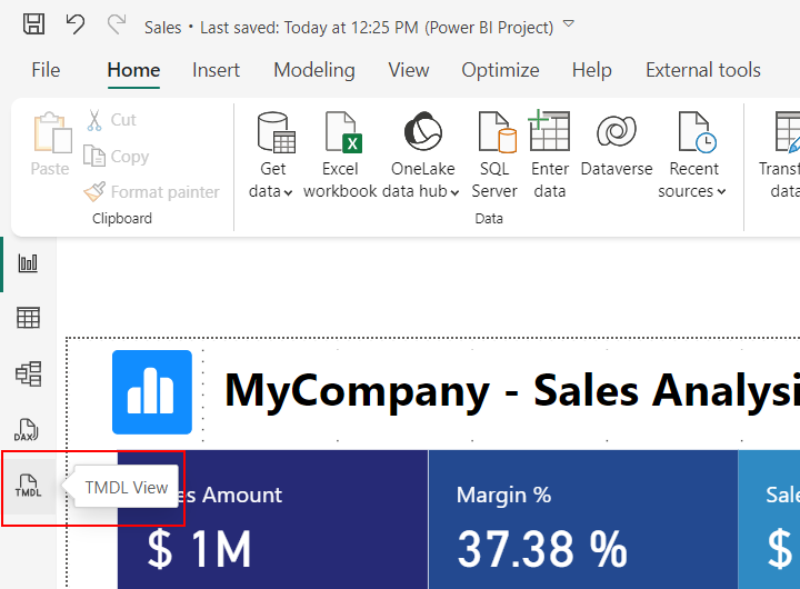 TMDL view in Power BI Desktop is now available in preview mode