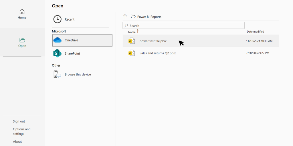 Power BI Desktop File Picker Enhanced For Easier Navigation