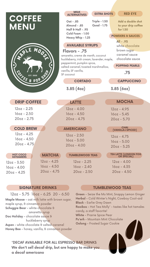 Coffee — Maple Moose