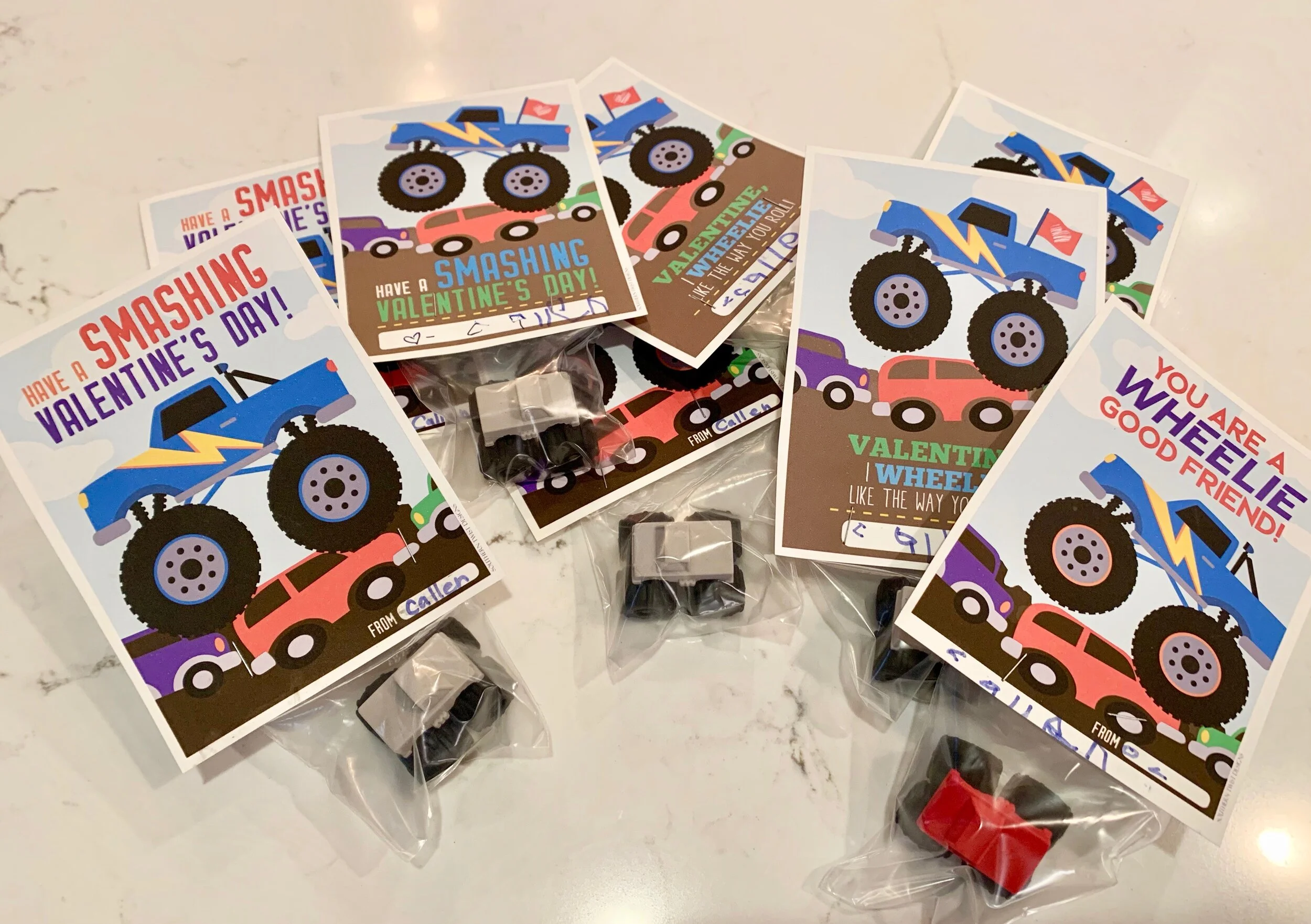 More Valentine Cards... Friendship Bracelet & Monster Truck — Davis ...