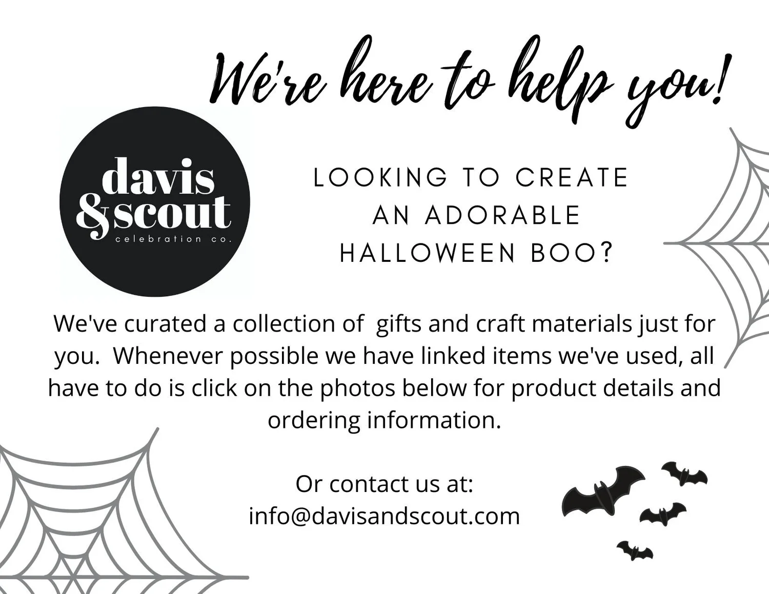You've been Boo'd!! — Davis & Scout Celebration Co.