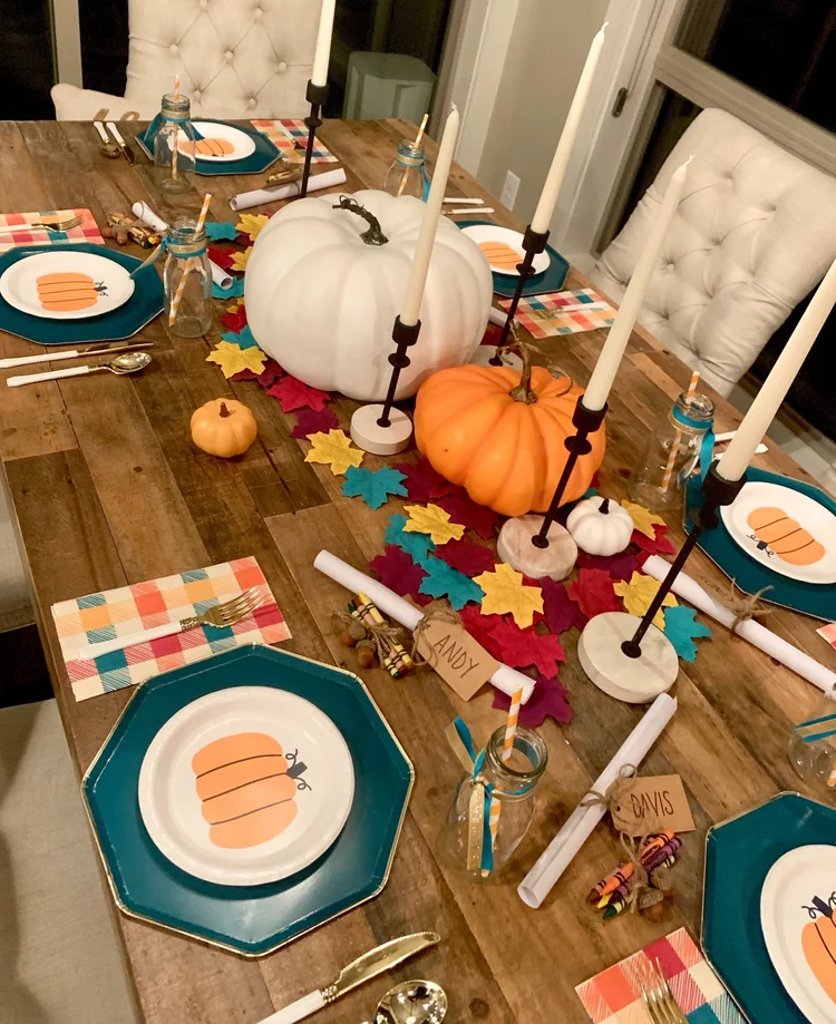 Colorful Thanksgiving Table — Davis & Scout Celebration Co.
