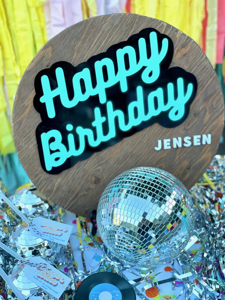 Disco themed birthday party — Davis & Scout Celebration Co.