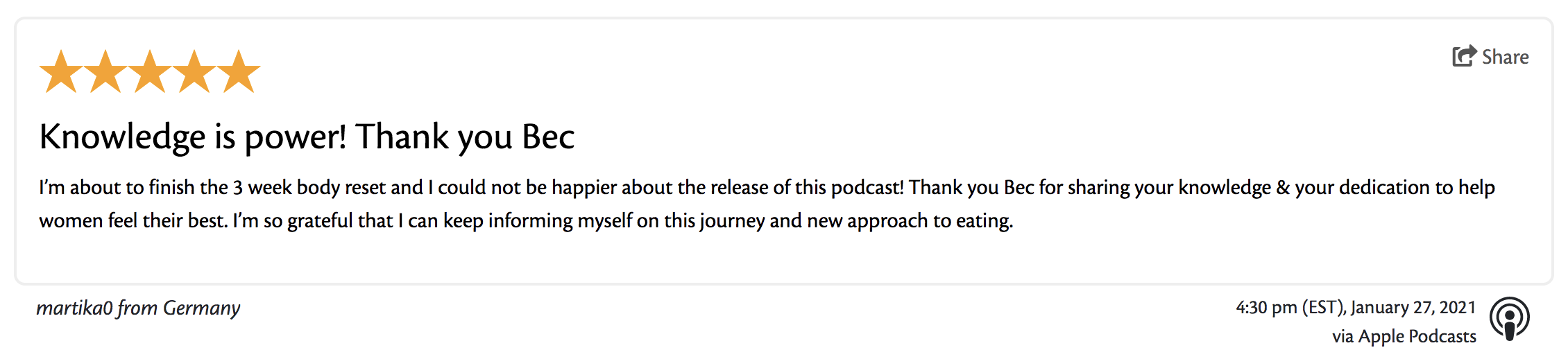 PODCAST — Health With Bec