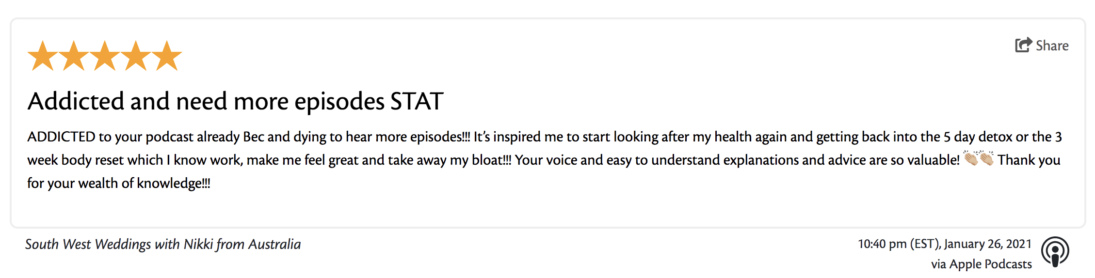 PODCAST — Health With Bec