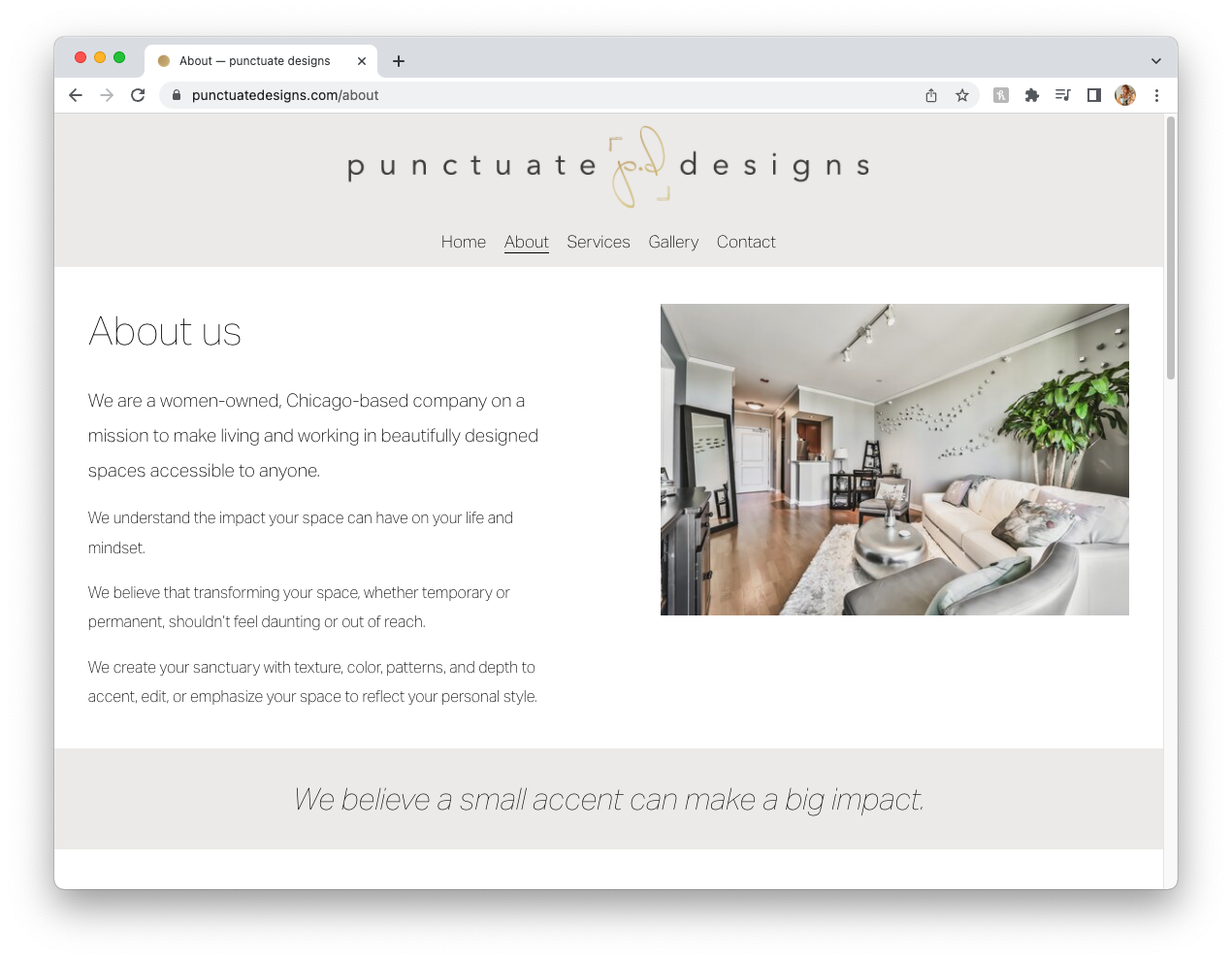 punctuate designs — Sunshine Creative, LLC