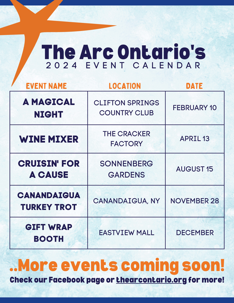 Events Calendar — The Arc Ontario