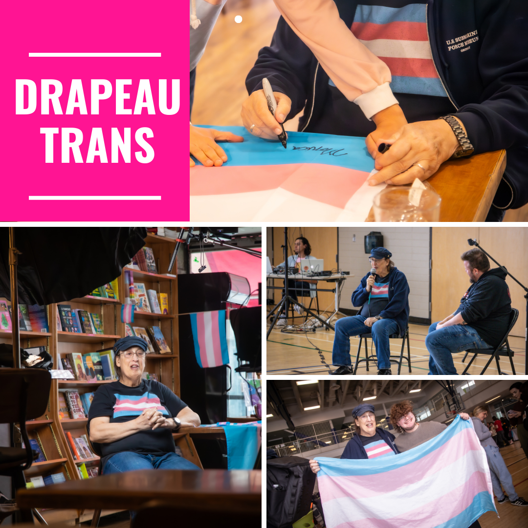 Trans Flag (FR) — Intl. Day of Pink