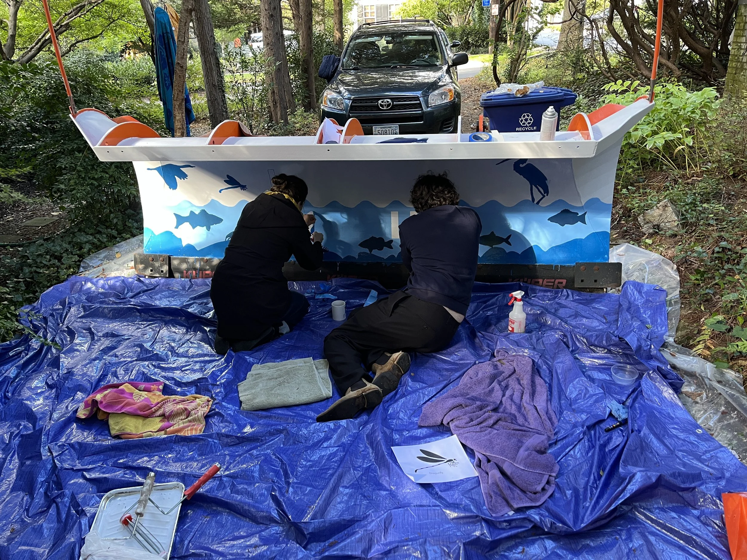 Snow Plow Painting Raises Awareness of Road Salt Toxicity — Little ...