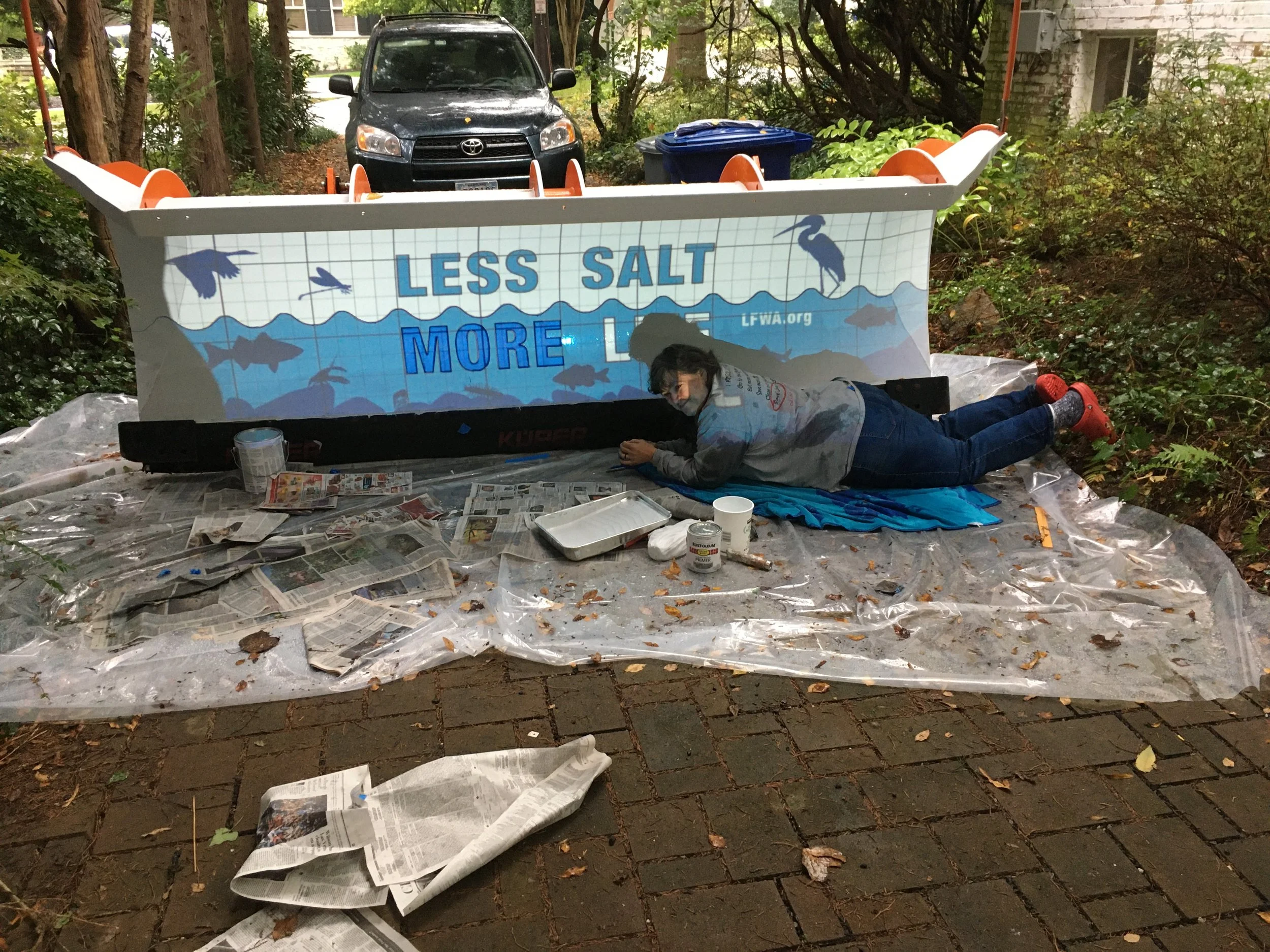 Snow Plow Painting Raises Awareness of Road Salt Toxicity — Little ...