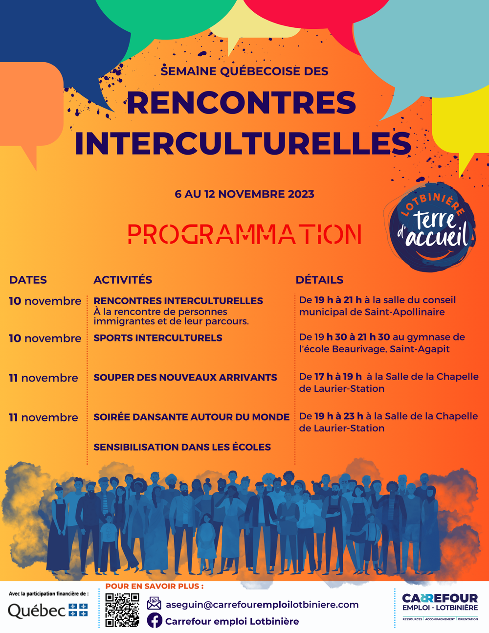 Activités interculturelles — Carrefour emploi Lotbinière