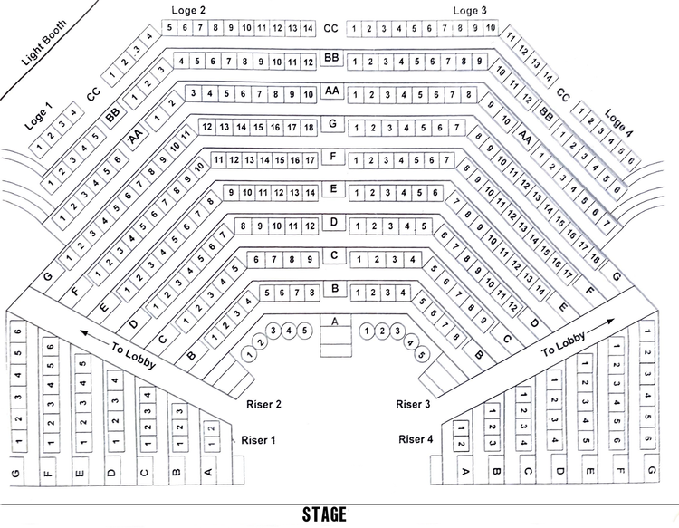 VBC Seat Map — Theatre Huntsville