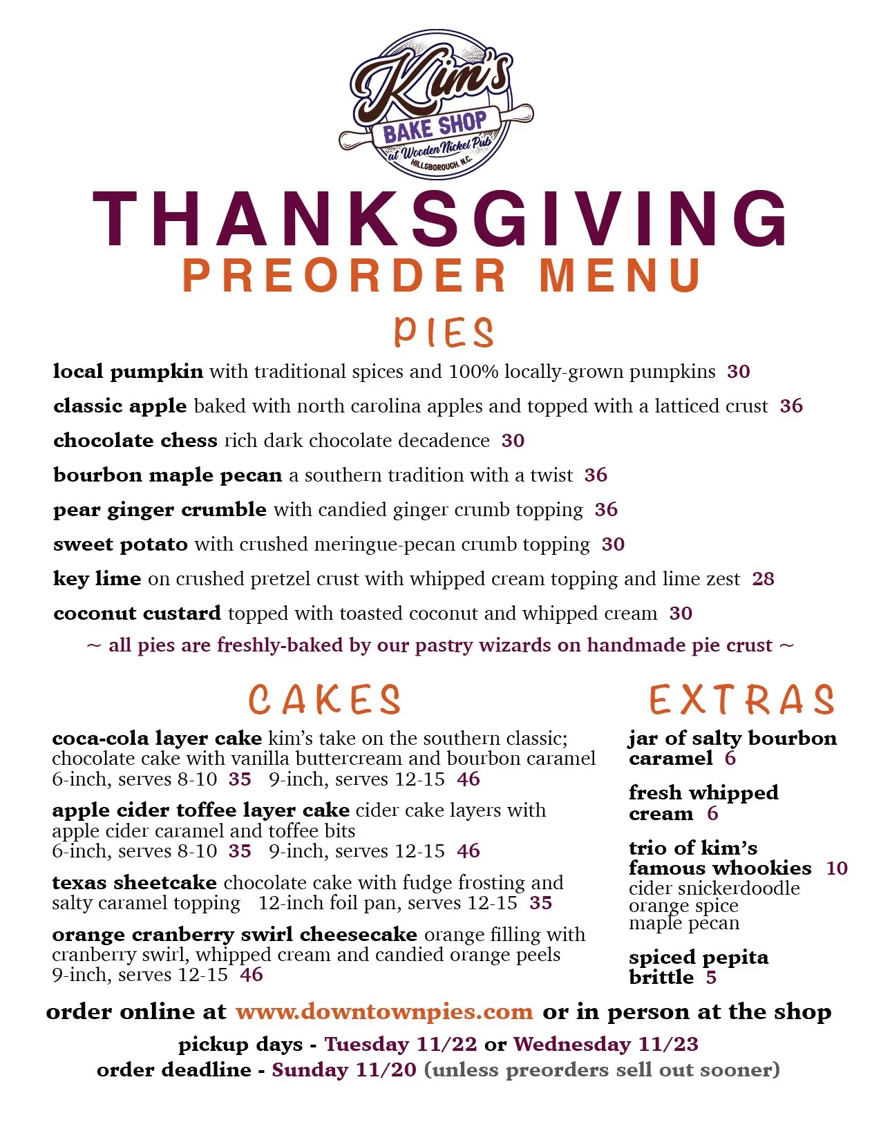 Sweets — KIM'S BAKE SHOP