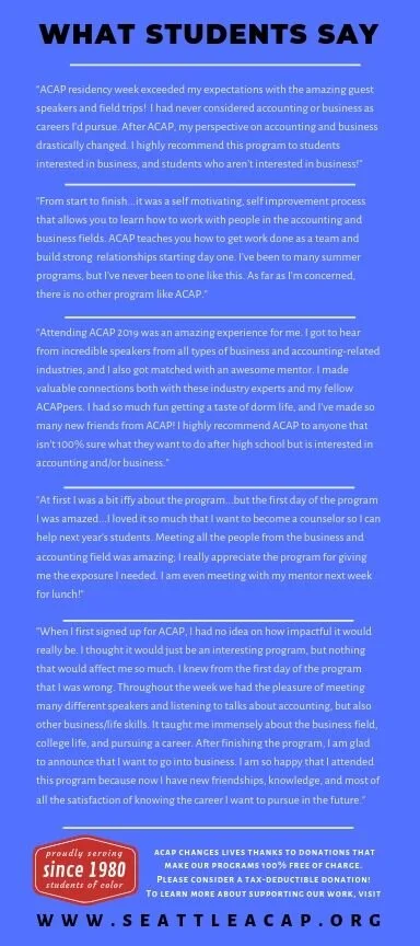 Student Stories — ACAP SEATTLE
