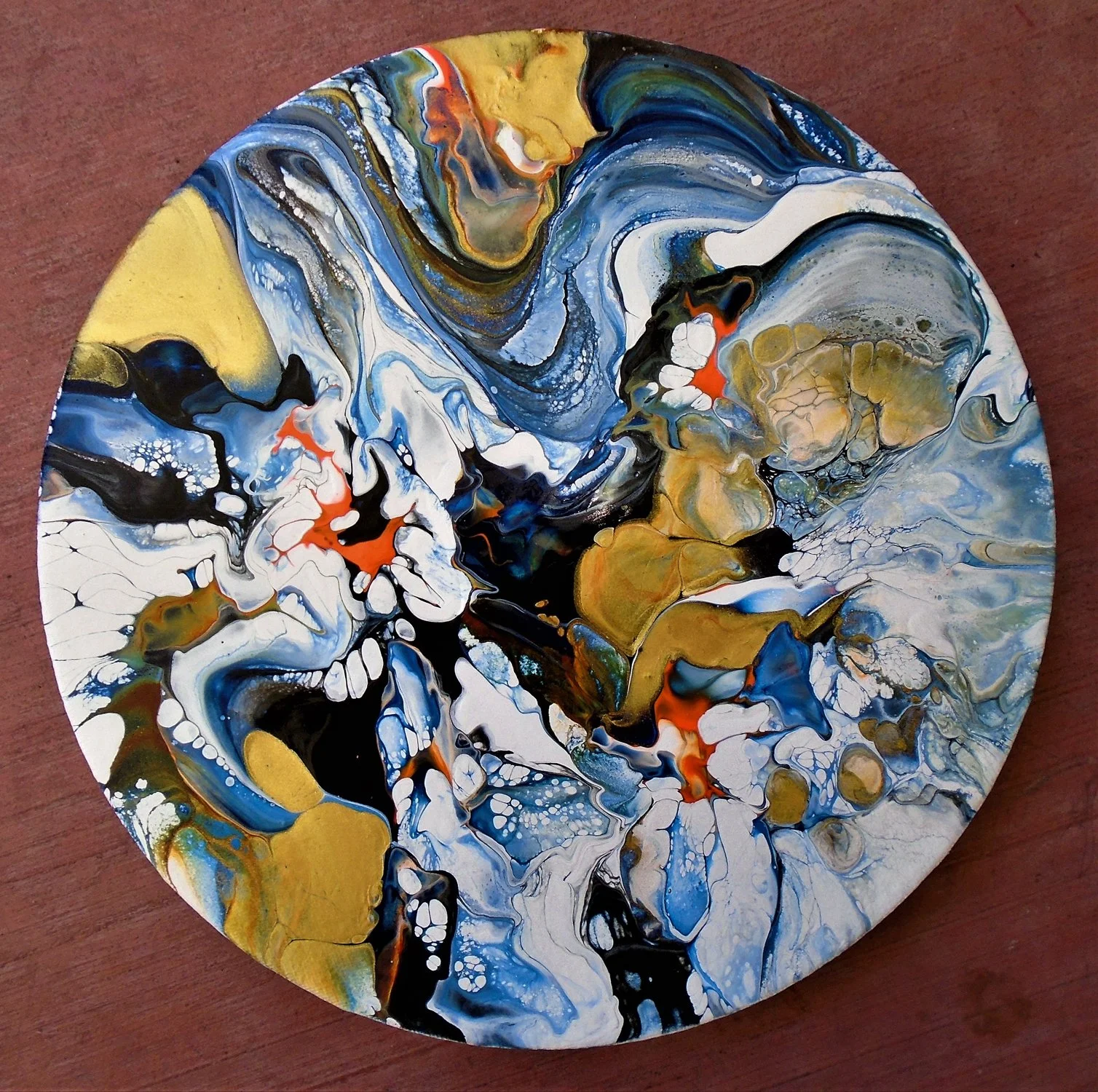 WS-Acrylic Pour (Canvas) - Emilee Reed — Laguna Art A Fair