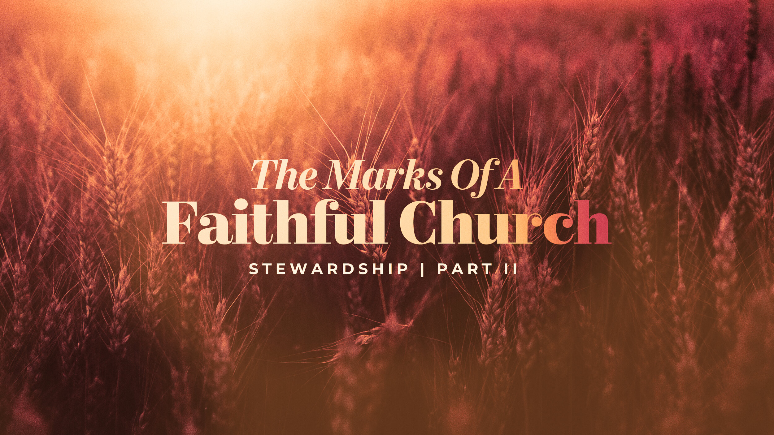 The Marks of a Faithful Church | Stewardship Series 2021 — First ...