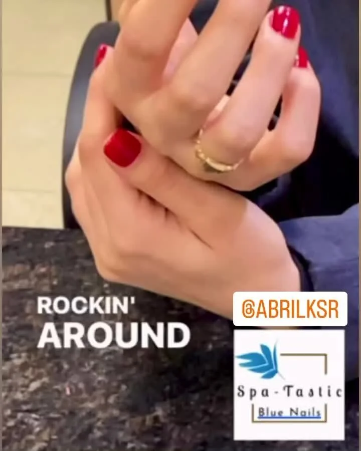 Spa-Tastic Blue Nails