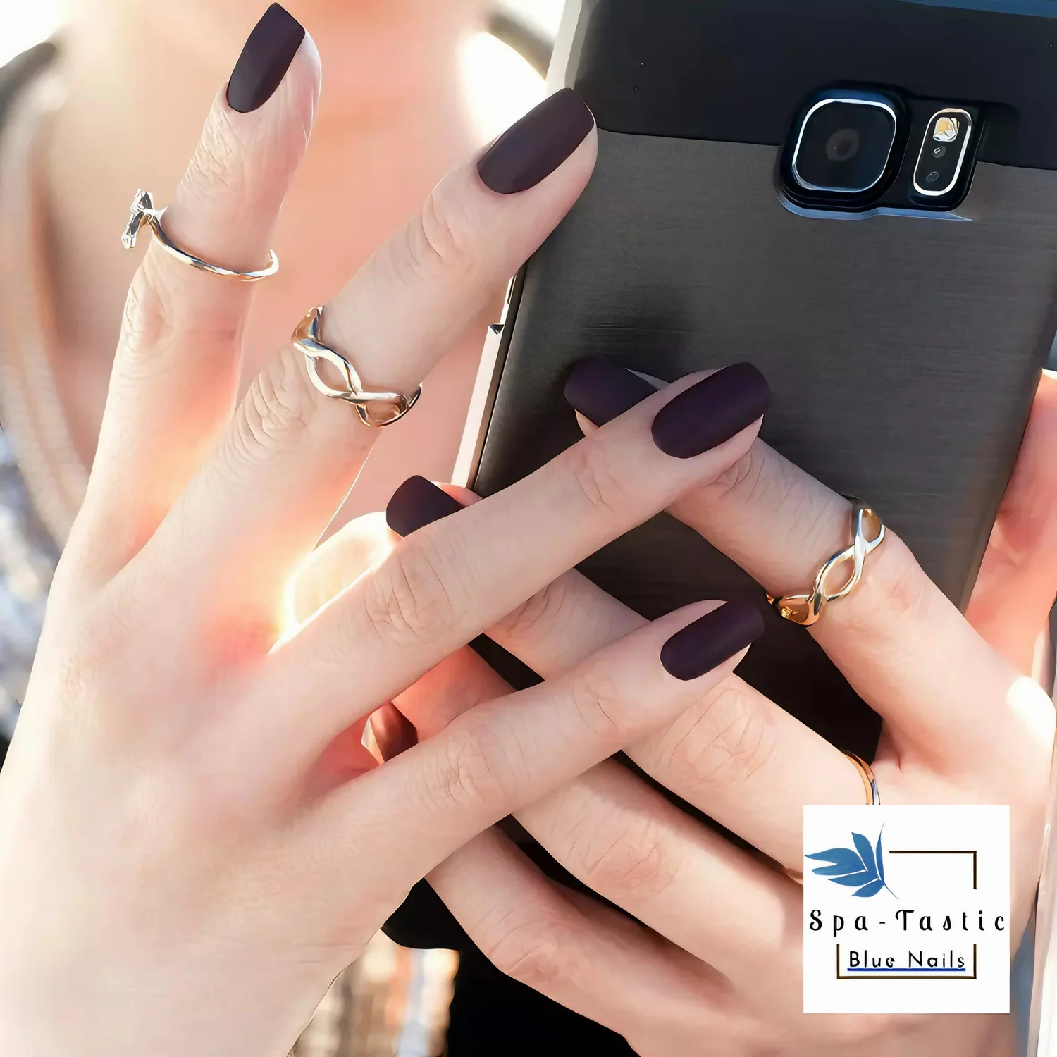 Spa-Tastic Blue Nails