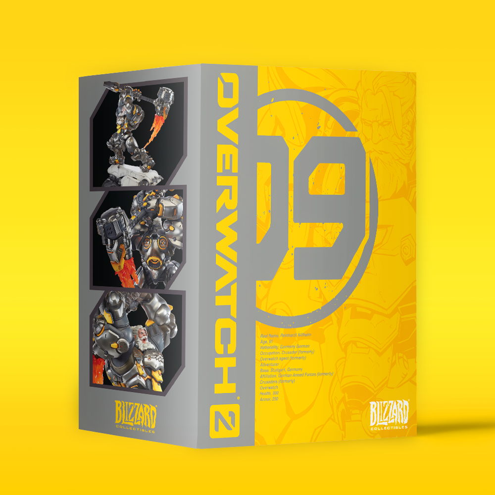 Overwatch Reinhardt Statue Packaging — Marco Sipriaso