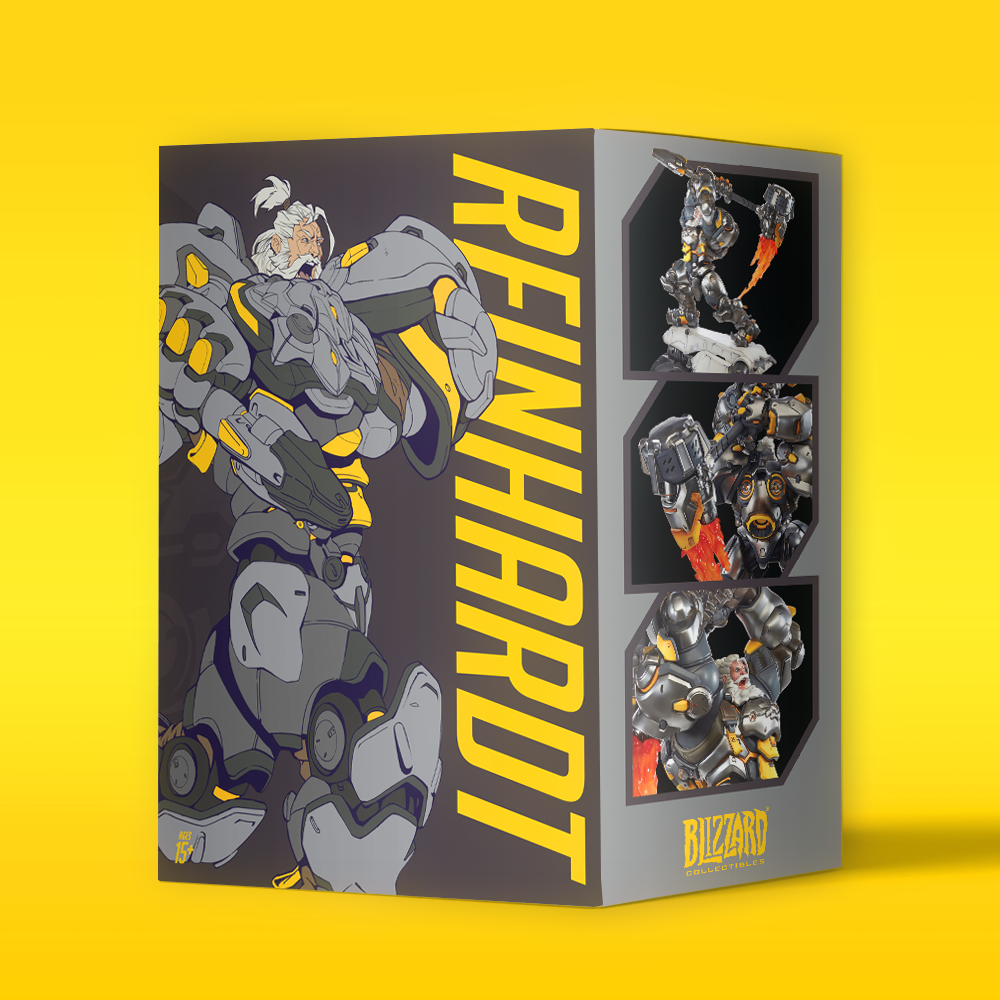Overwatch Reinhardt Statue Packaging — Marco Sipriaso