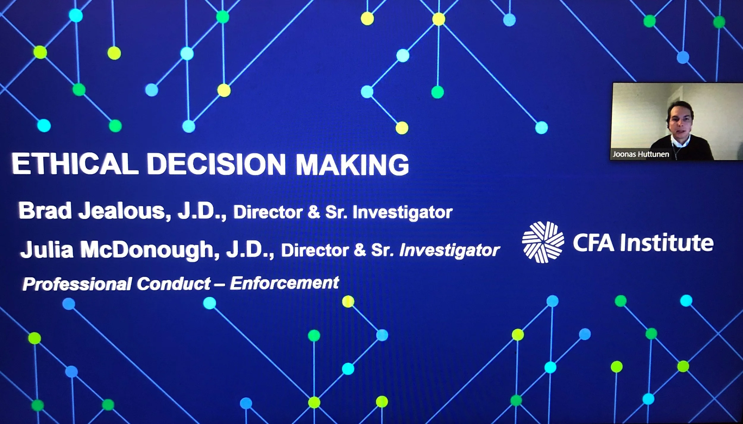 Ethical Decision-Making Workshop was held with CFA Institute — CFA ...