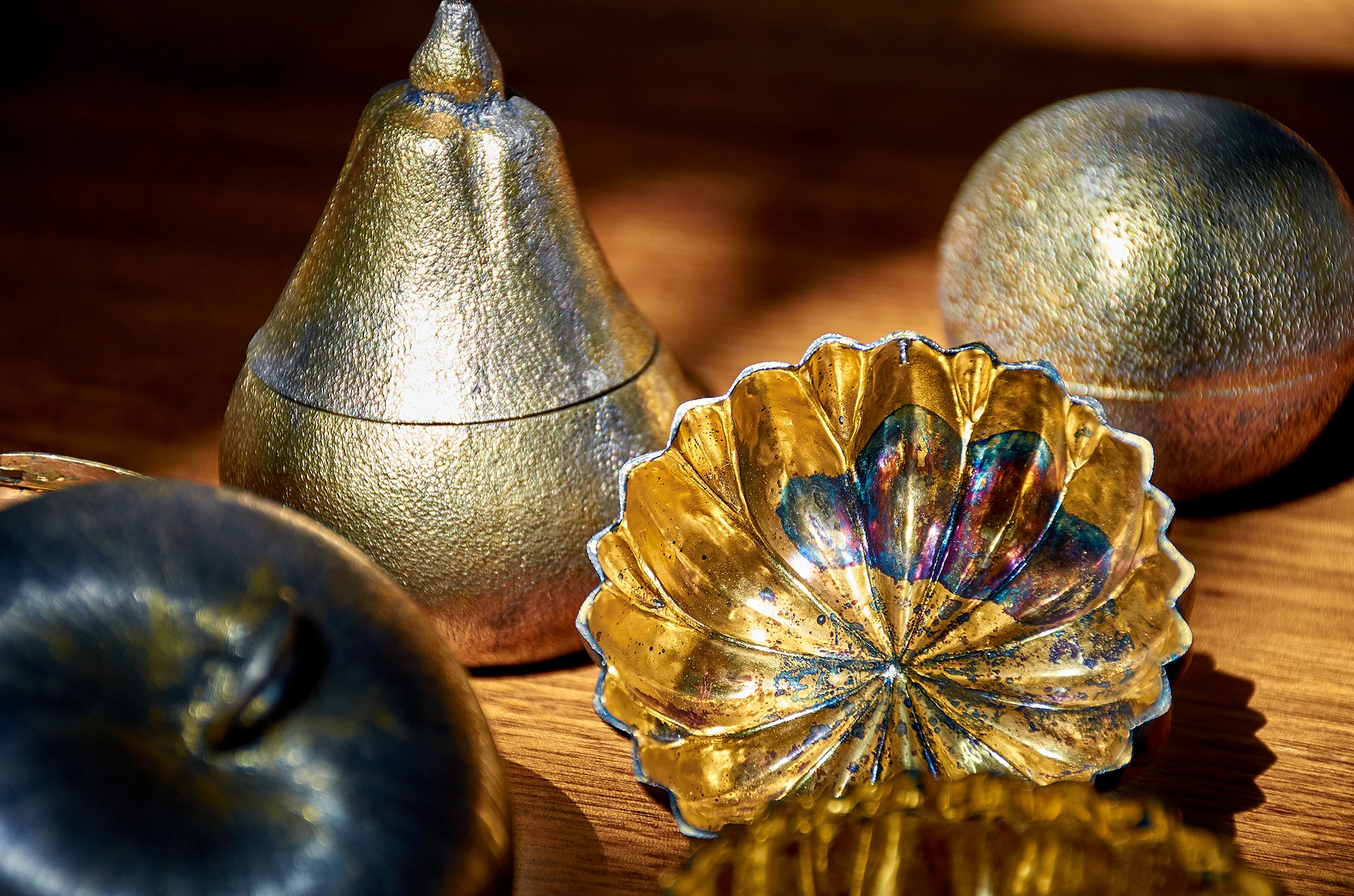 Collection of Tiffany & Co. Gilt Sterling Silver Fruit by Janna Thomas ...