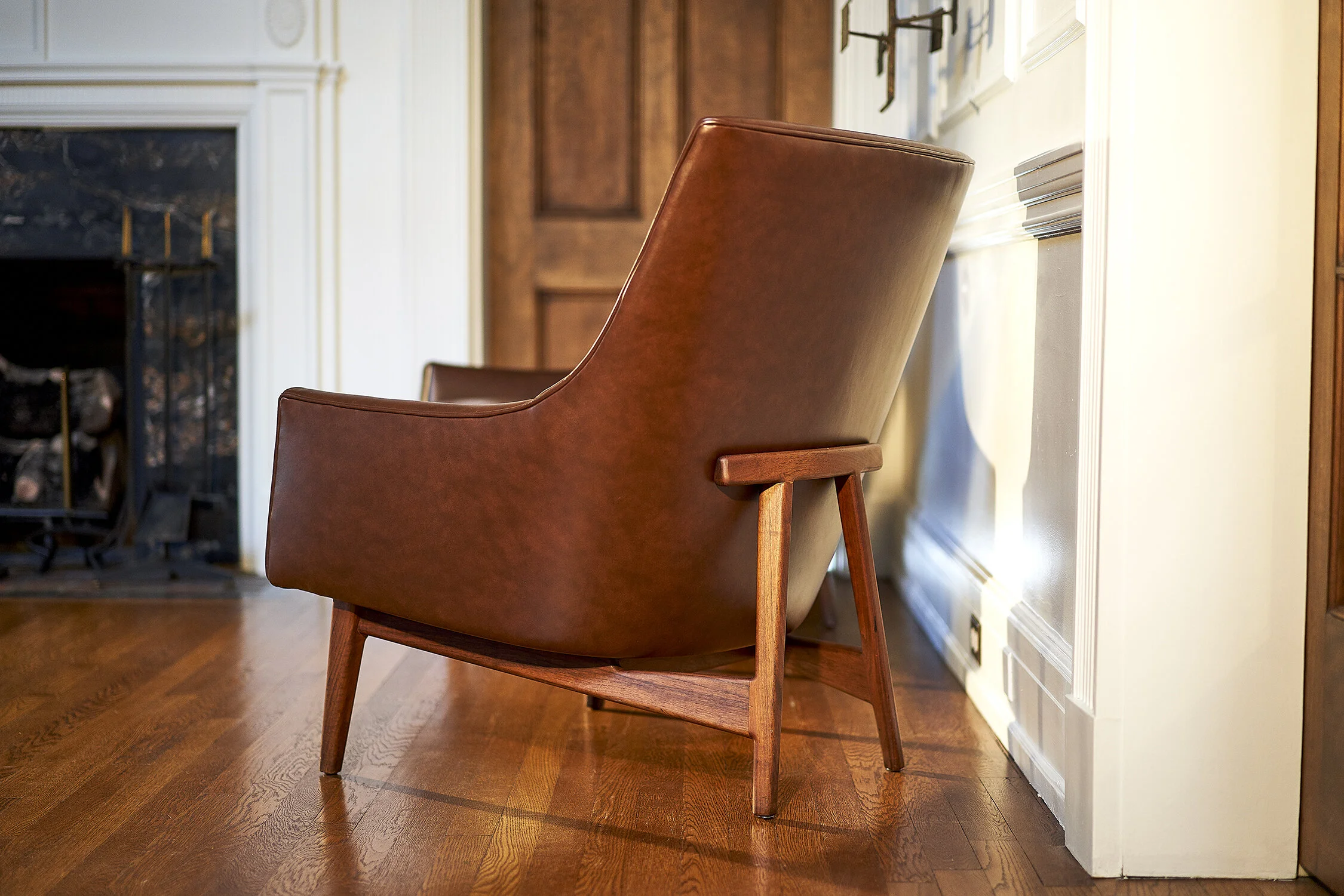 Original Jens Risom Lounge Chairs a Pair in Leather circa 1950s — The S ...