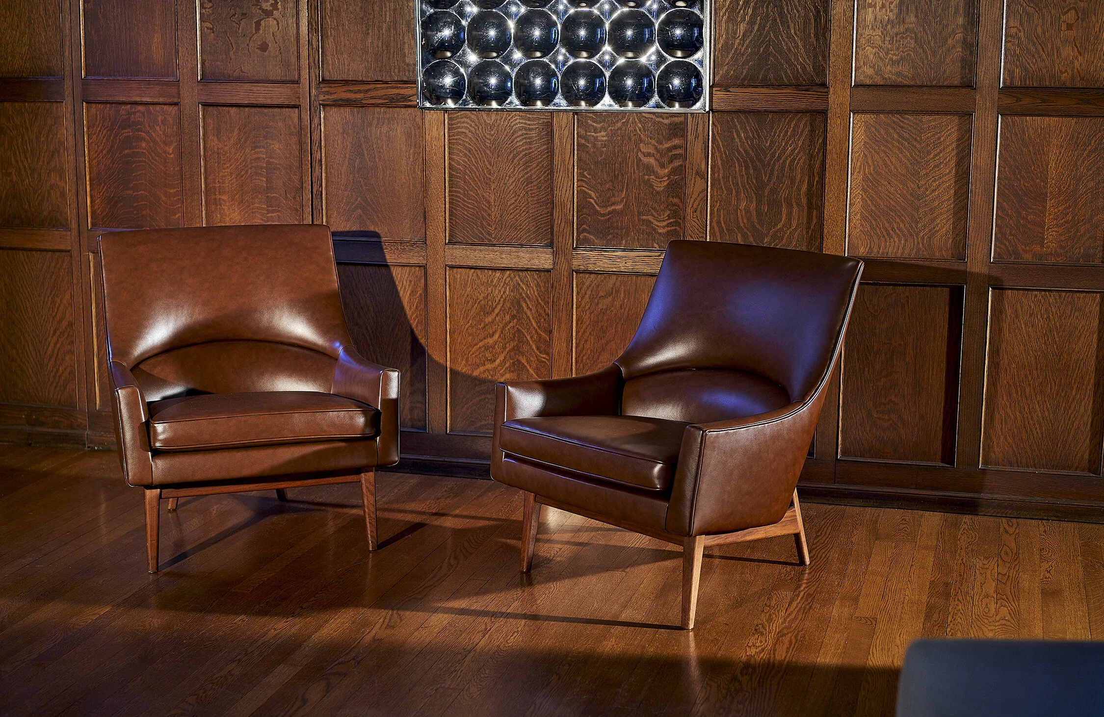 Original Jens Risom Lounge Chairs a Pair in Leather circa 1950s — The S ...
