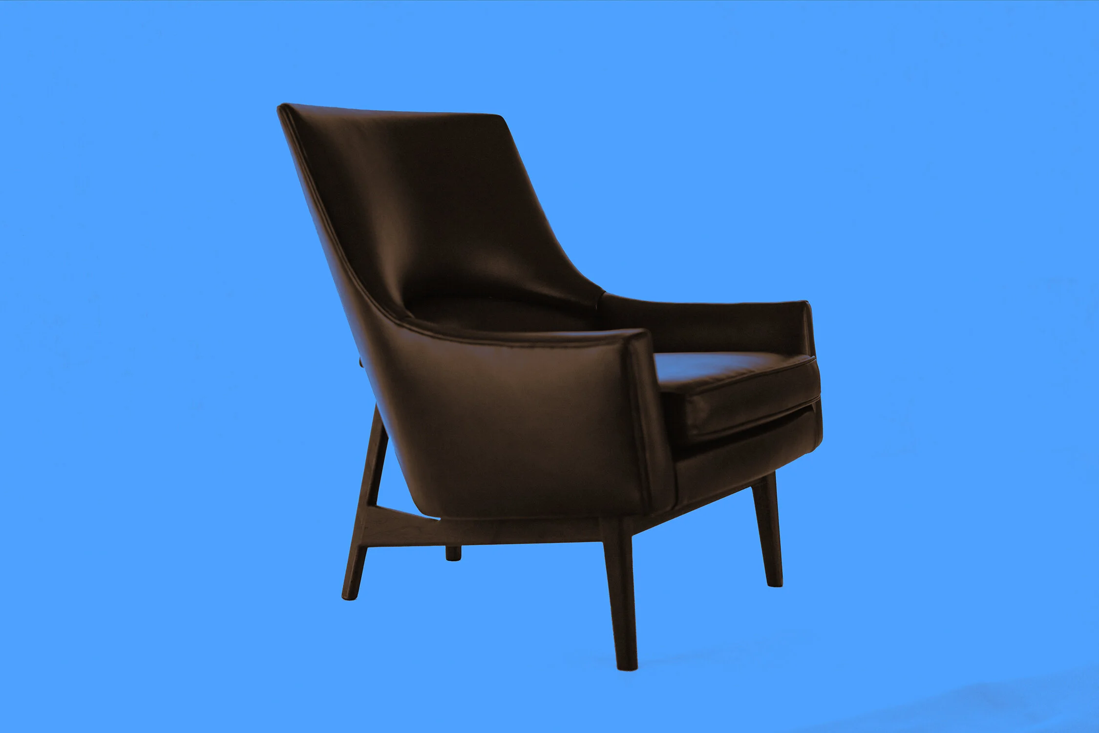 Original Jens Risom Lounge Chairs a Pair in Leather circa 1950s — The S ...