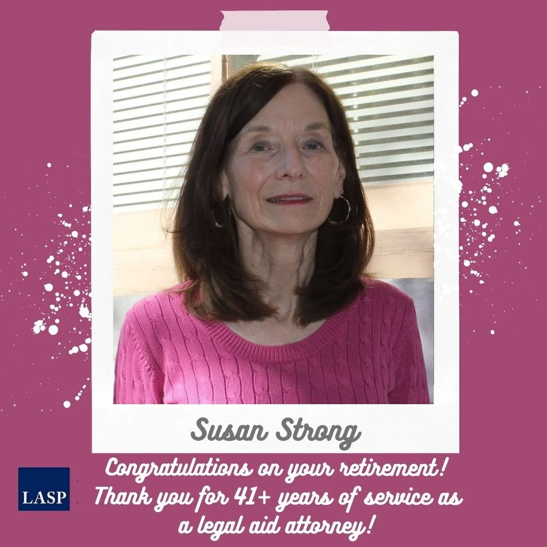 Susan Strong retires after 41 years as legal aid Staff Attorney — Legal ...