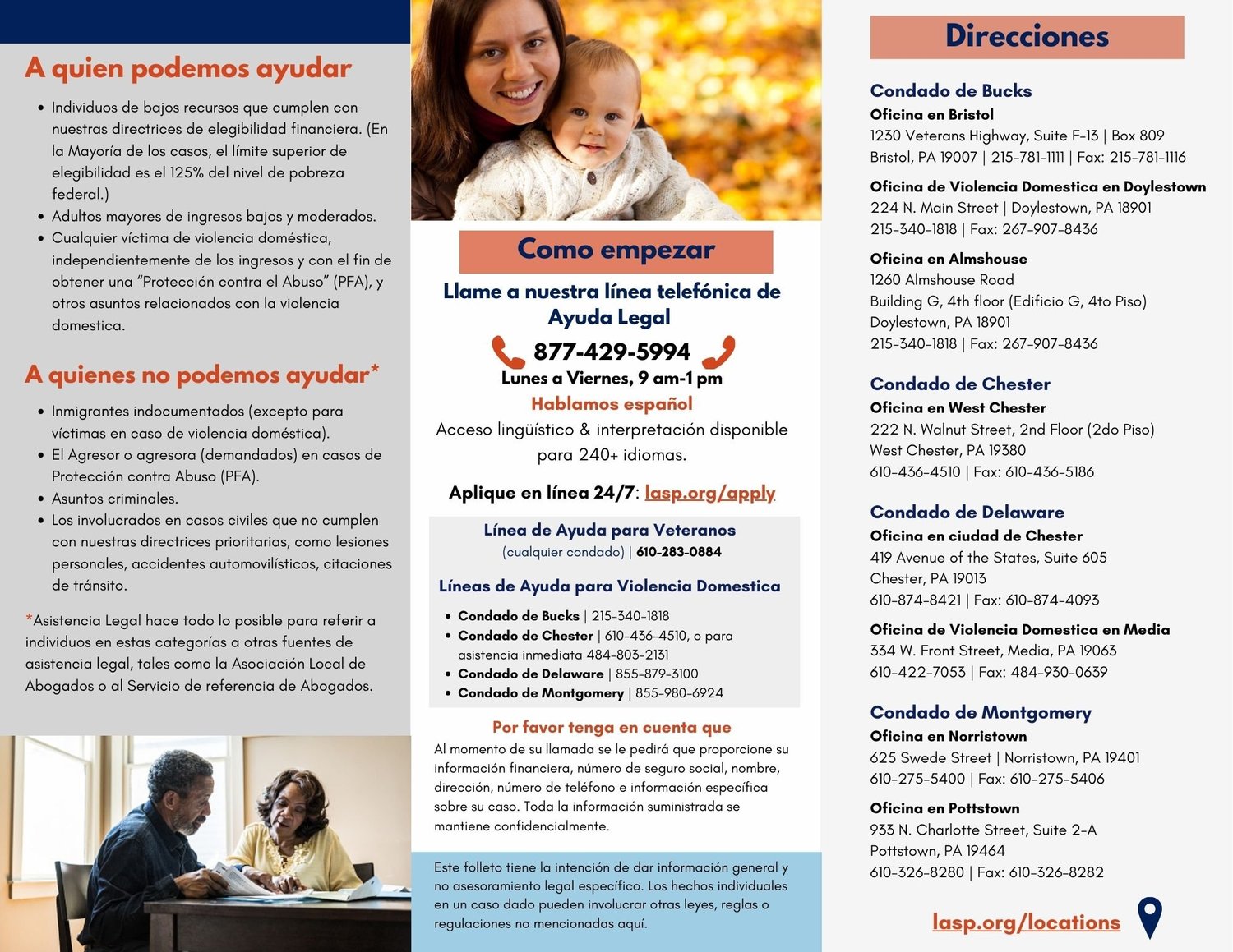 Español — Legal Aid of Southeastern Pennsylvania