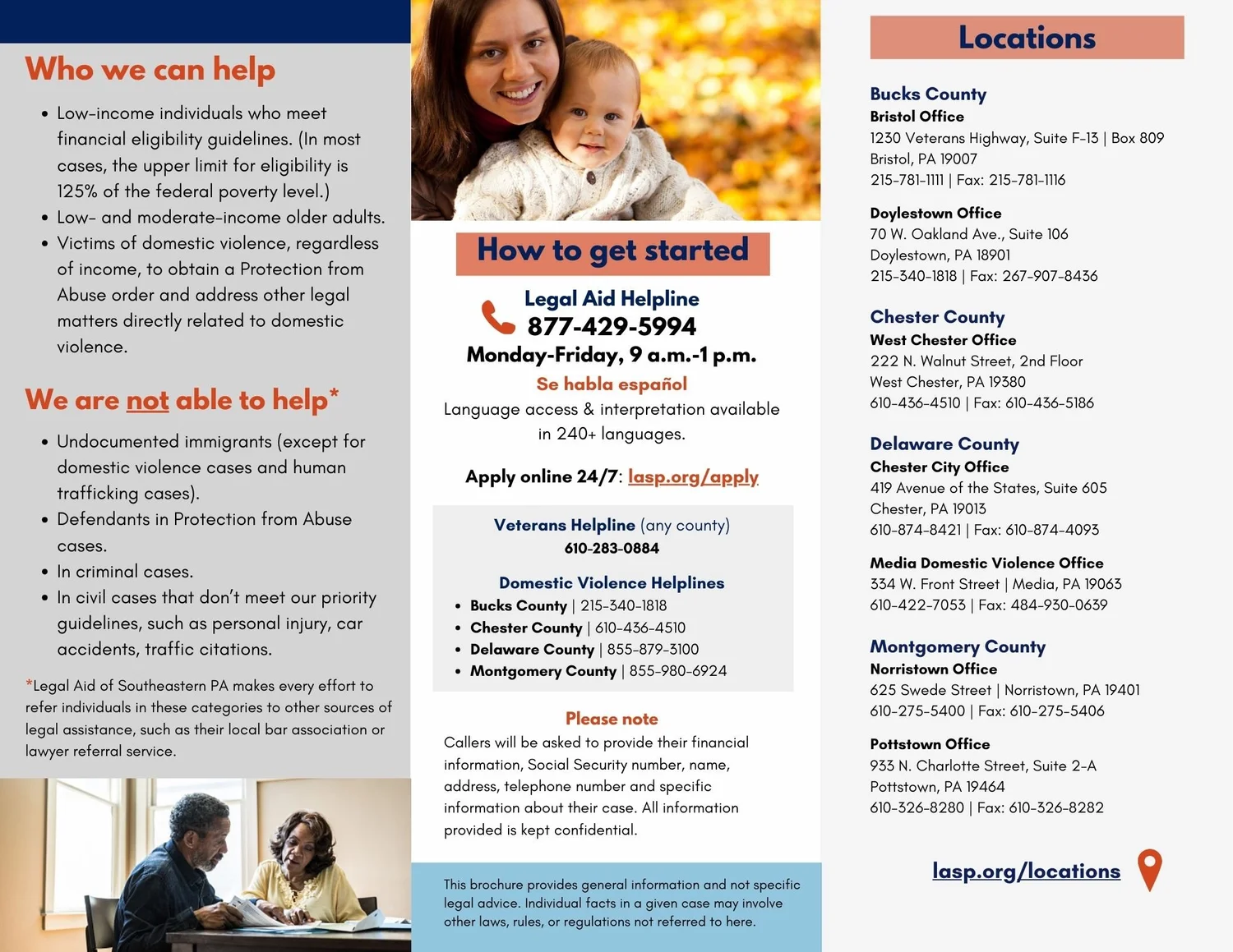 Brochure (Feb. 4, 2025) — Legal Aid of Southeastern Pennsylvania
