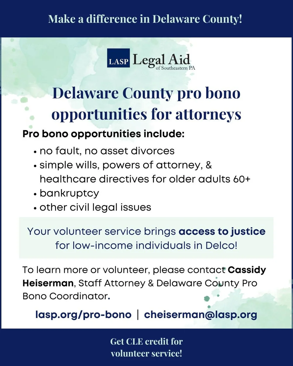 Pro Bono Volunteer (news, info & more) — Legal Aid of Southeastern ...