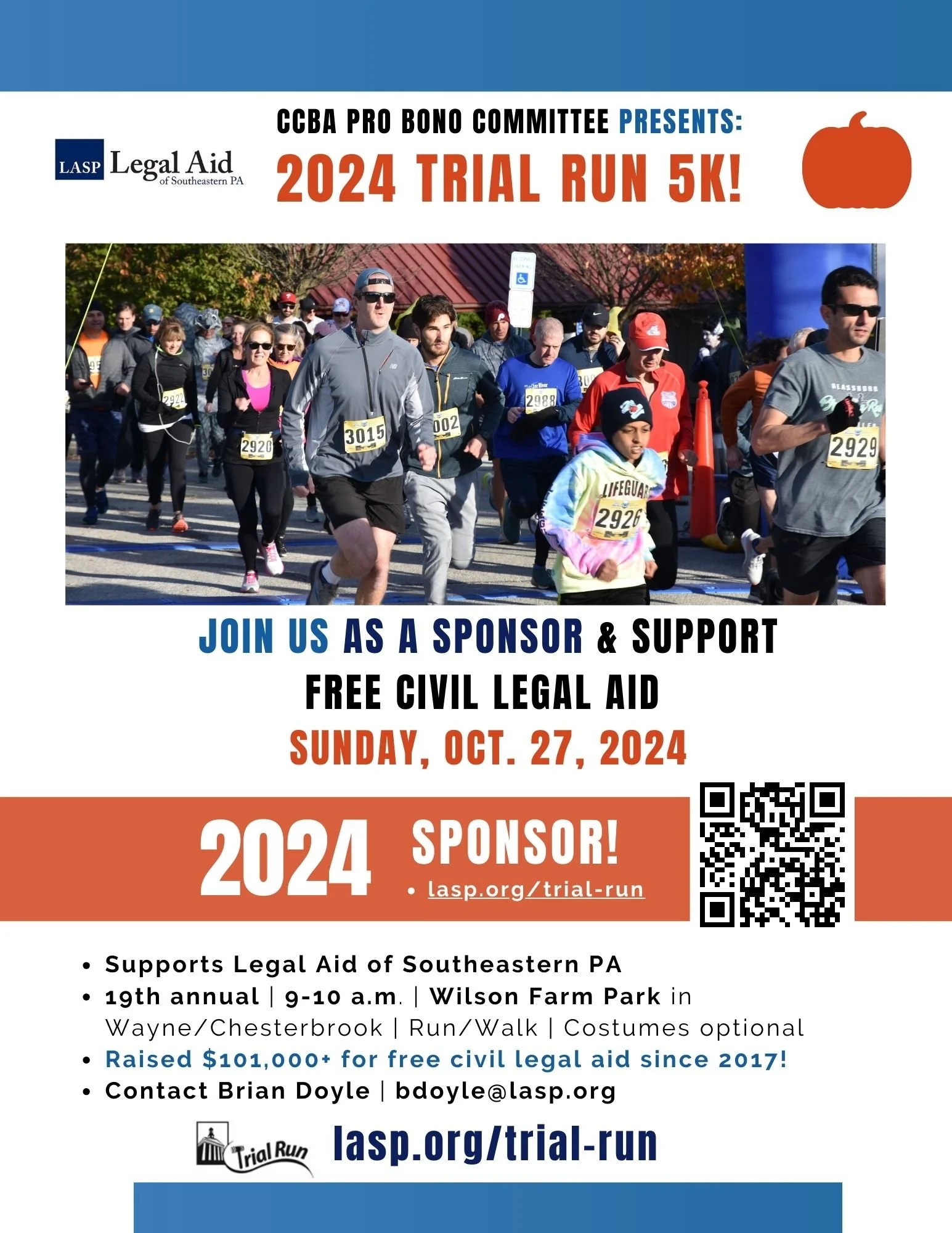 Trial Run 5K - Oct. 27, 2024 — Legal Aid of Southeastern Pennsylvania